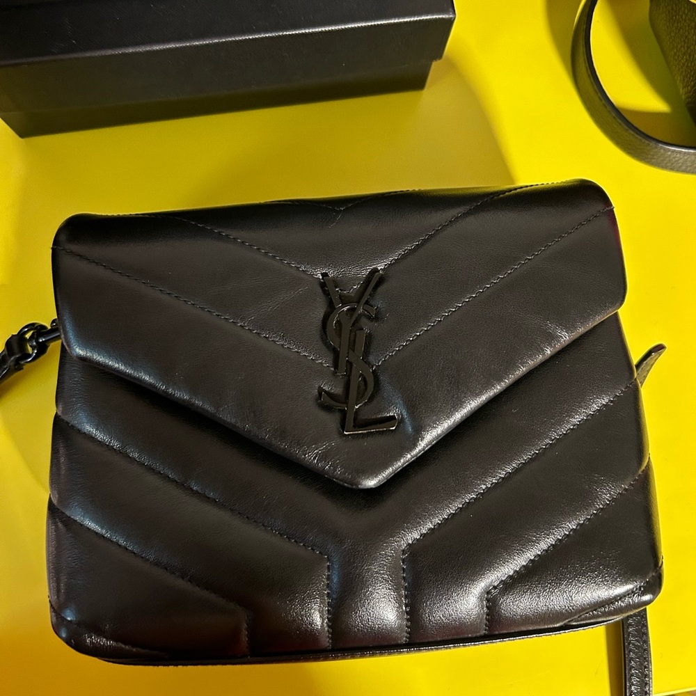 Ysl Lou Lou Toy Black On Black - Gem